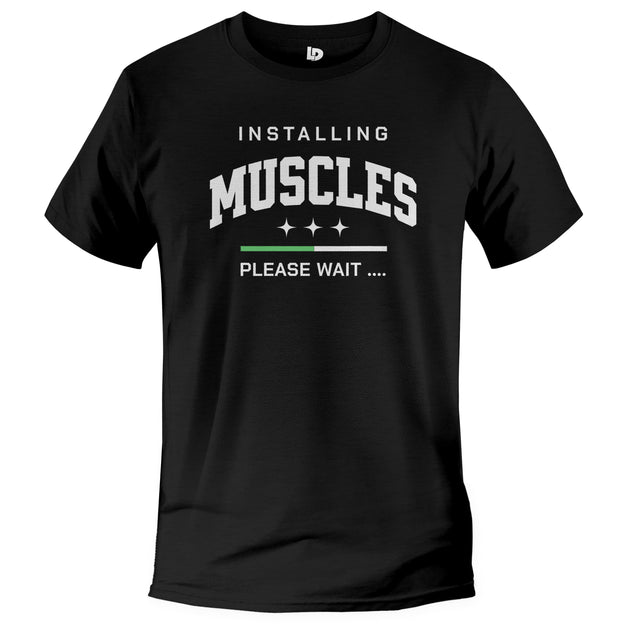 Installing Muscles Tee | LameDuck Prints